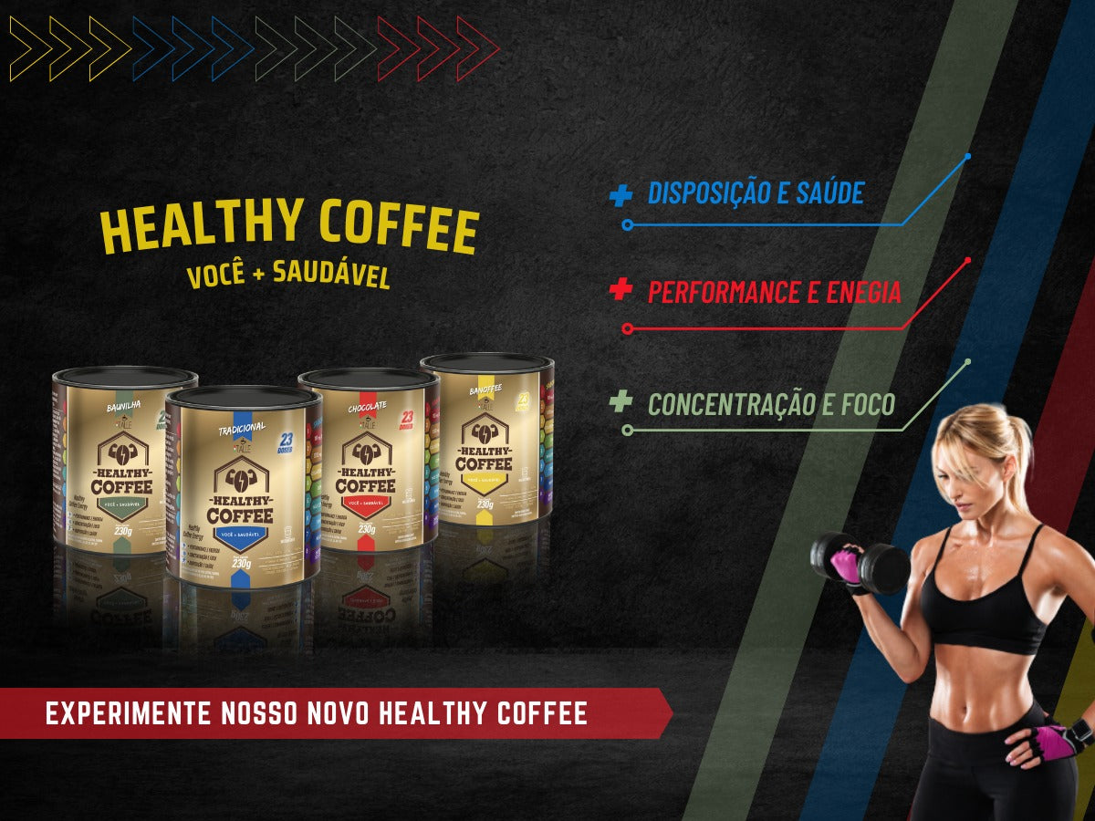 Healthy Coffee Suplemento Pré Treino - Sabor Tradicional - Café Italle
